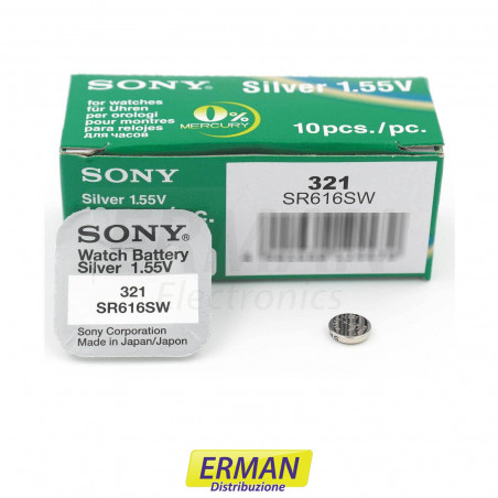 Batteria per orologio Sony 321 LD - SR 65/SR 616 SW da 1.55V pila a ...